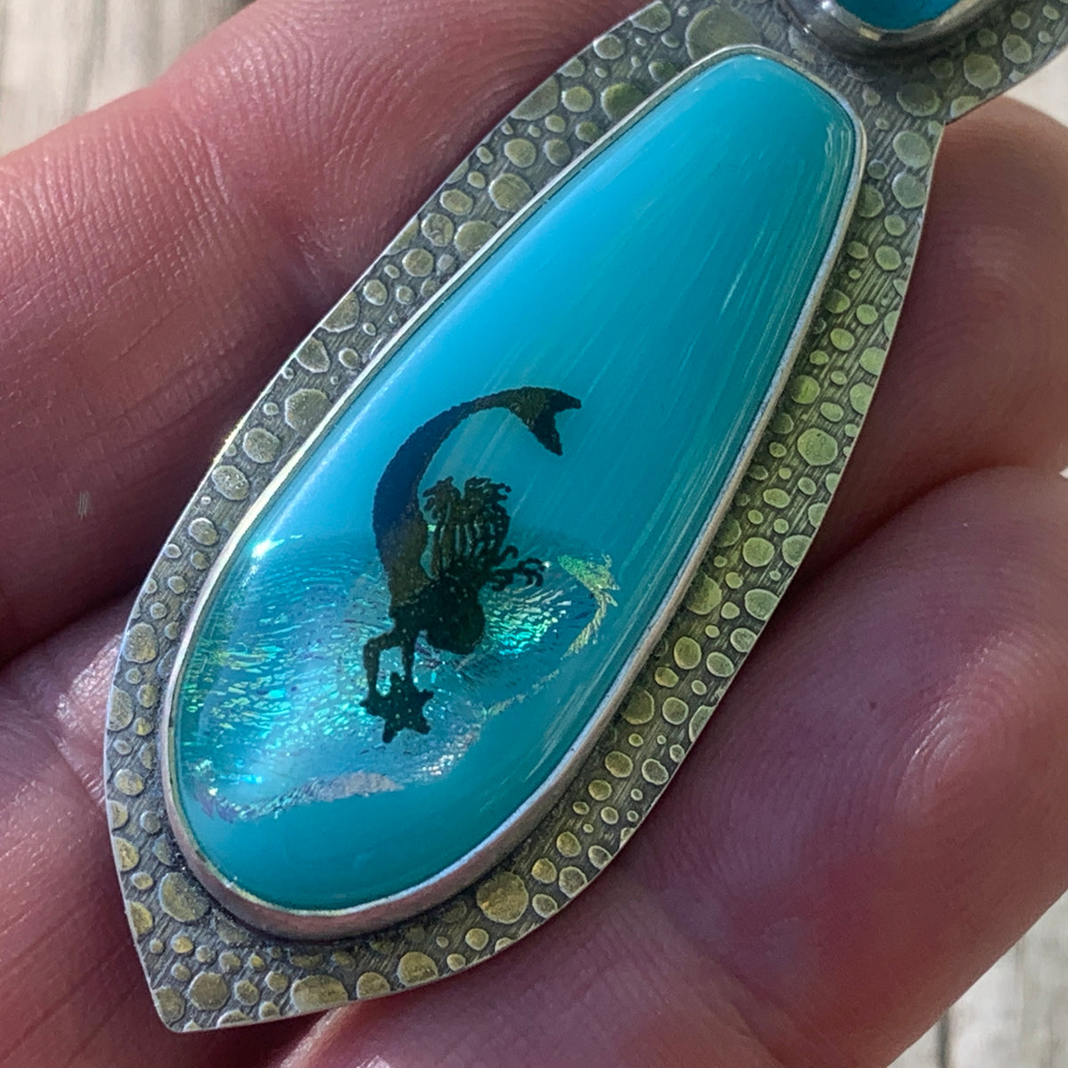 Diving Mermaid Pendant – Aloha Sea Glass